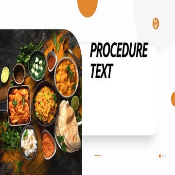 language features and generic structures of procedure text | PPTX