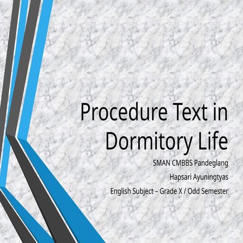 Procedure_Text_Module_PPT In senior highschool | PPTX
