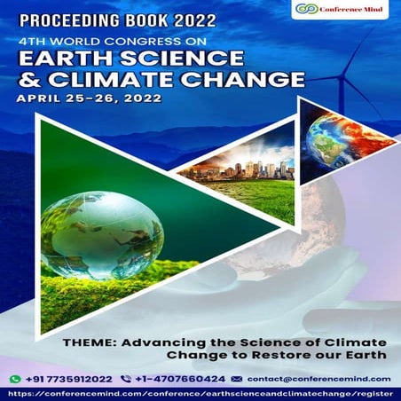 Earth Science & Climate Change 2022 Proceeding Book | PDF