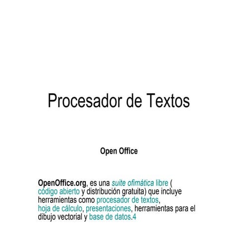 Procesador de textos | PPT | Computing | Technology & Computing