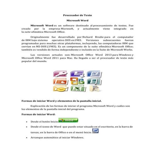 Procesador de textos | DOCX | Computing | Technology & Computing