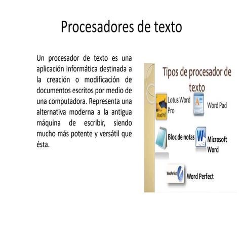Procesadores de texto Power Point | PPTX
