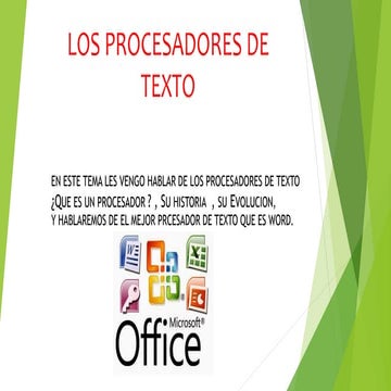 Procesadores de texto | PPTX
