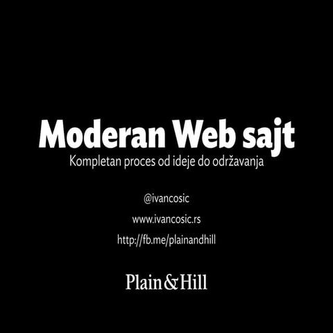 Proces izrade web sajta | PDF