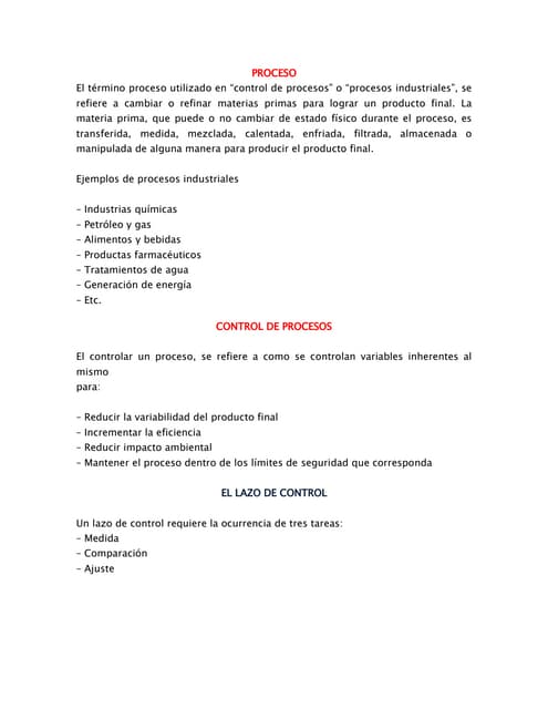 1. introducción al control de procesos | PPT