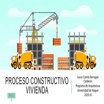 Proceso Constructivo Vivienda | PPT