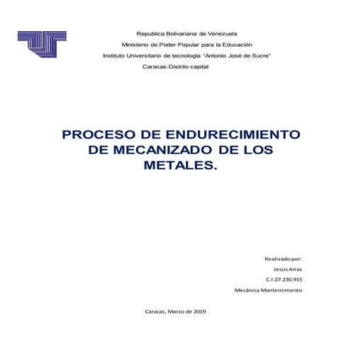 Procesos mecanicos | PPTX