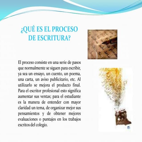 Proceso de escritura | PPTX