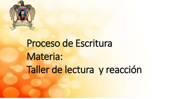 Tlr #2 proceso escritura | PPTX