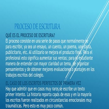 Proceso de escritura | PPTX