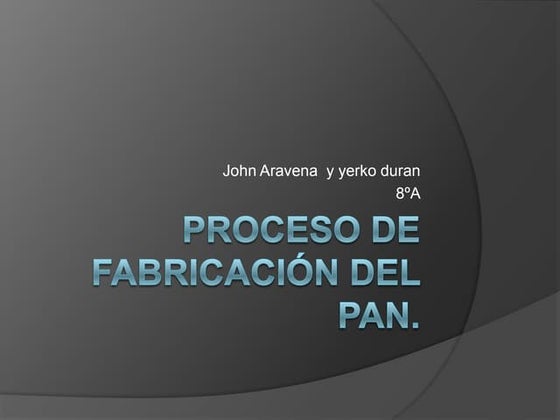 Fases de elaboración del pan | PPT