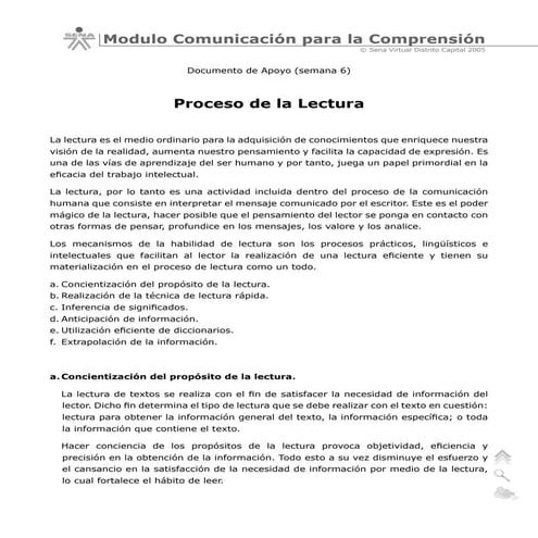 Proceso de lectura | PDF
