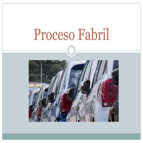 Proceso Fabril | PPTX