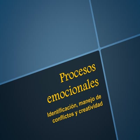 Procesos emocionales 1 | PPTX