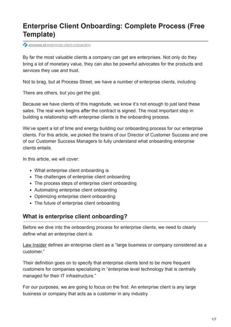 Vendor Onboarding The Ultimate Guide | PDF