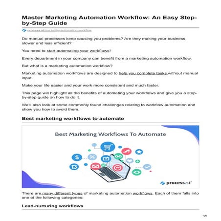 The ultimate guide to digital marketing agency workflows | PPTX