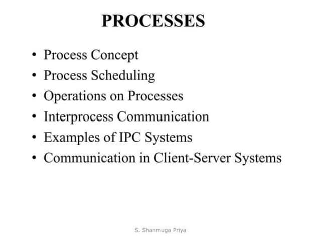 Process Topic In Operating System Mca 2nd Sem Ppt