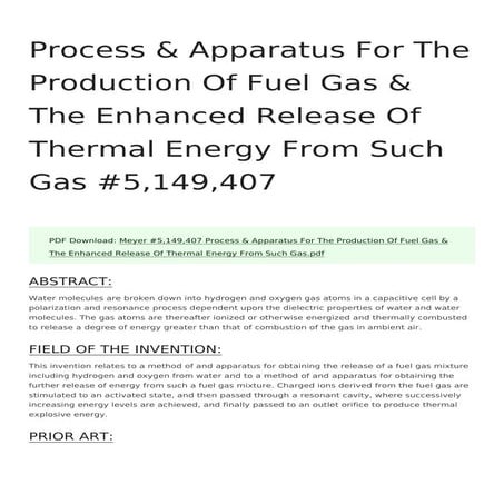 process-apparatus-for-the-production-of-fuel-gas-the-enhanced-release ...