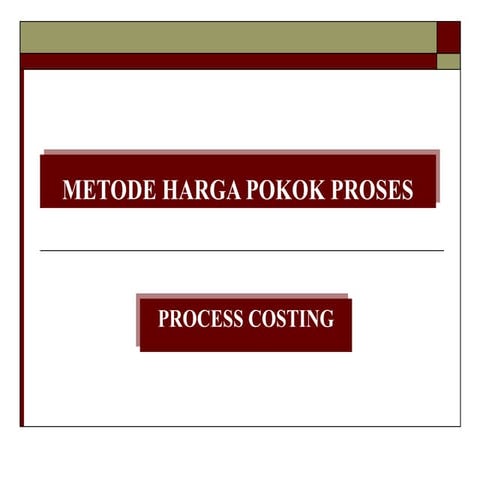 Process costing1 | PPT