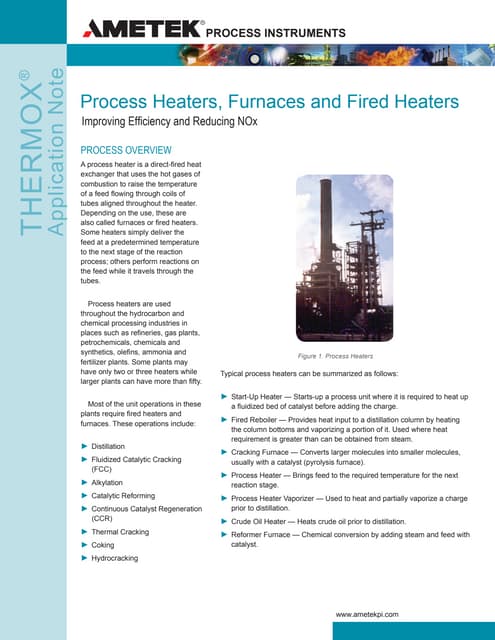 Introduction of Fired heaters | PPT