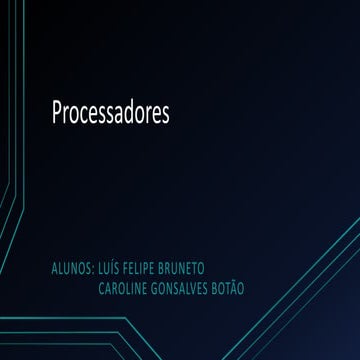 Processadores | PPTX