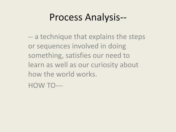 Process essay | PPT