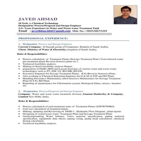 Process and proposal engineer | PDF