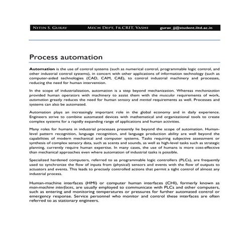 Process automation | PDF