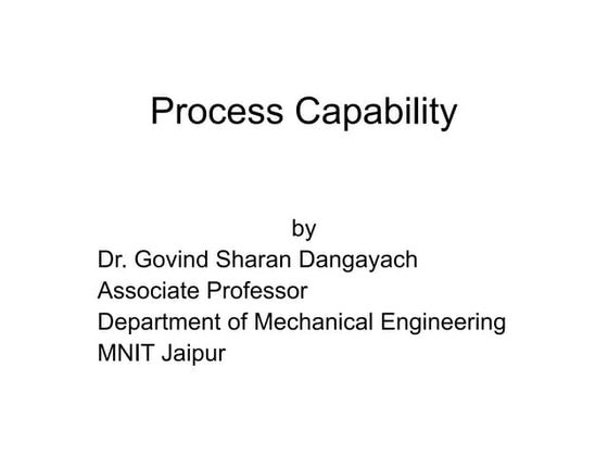 Process Capability - Cp, Cpk. Pp, Ppk | PDF