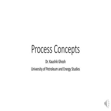 Process Concepts (voice over ppt) | PPT