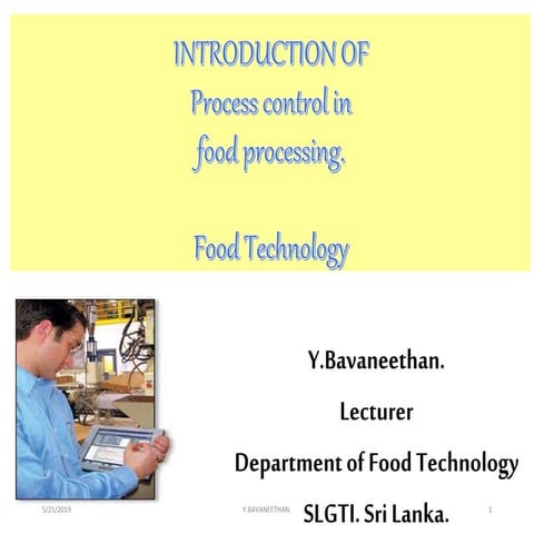 Process control introduction | PPTX