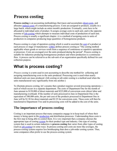 Methods and techniques of Costing | PPTX | Business | Business and Finance