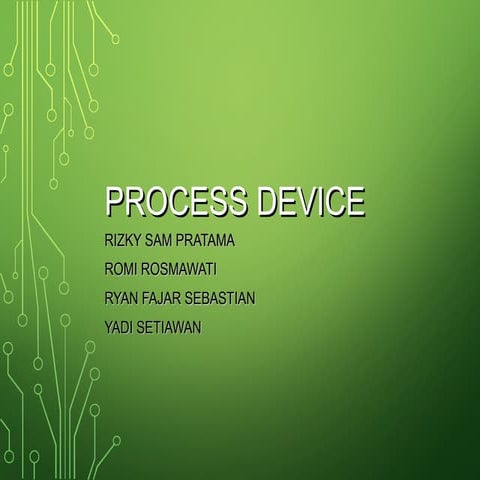 Presentation Process Device. | PPT
