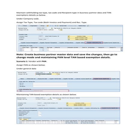 Withholding tax in sap | PPTX