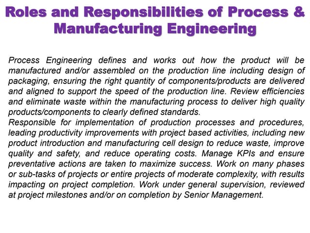 Process engineering | PPT