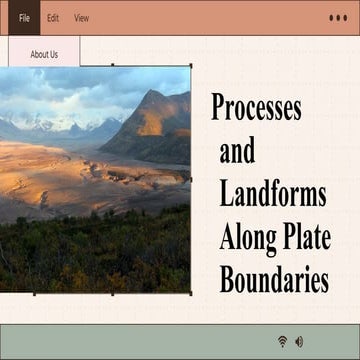 Processes and Landforms Along Plate Boundaries.ppt