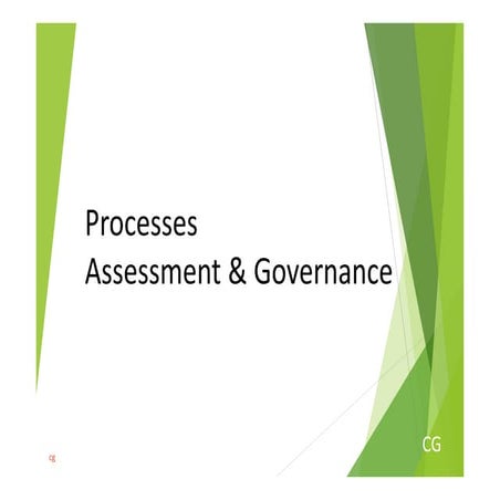 Processes assessment, presentazione | PPT