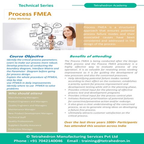 Process FMEA 2-Day Workshop by Tetrahedron | PDF