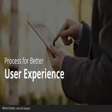 Process for better UX | PDF