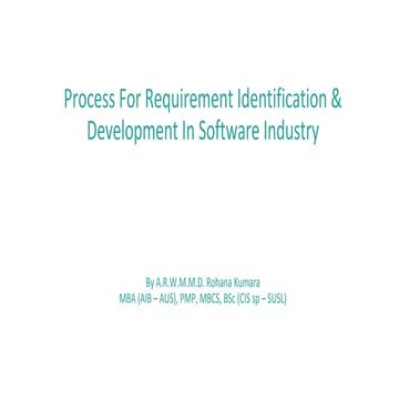 Process for requirement identification & development in software ...