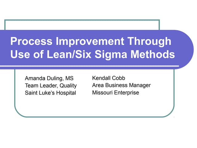 iFluids Lean Six Sigma Case Study oil & gas | PDF