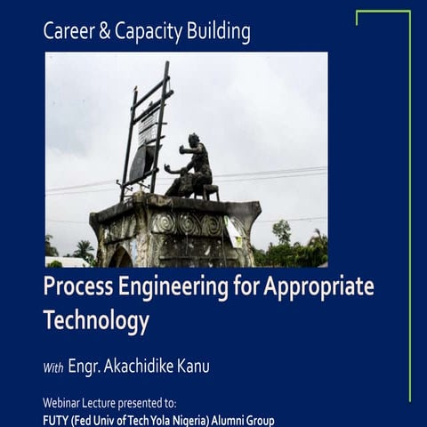 Process engineering for appropriate technology development | PPT