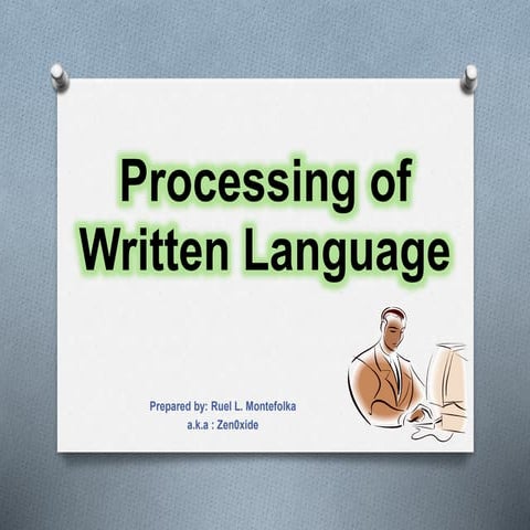Processing of Written Language | PPT