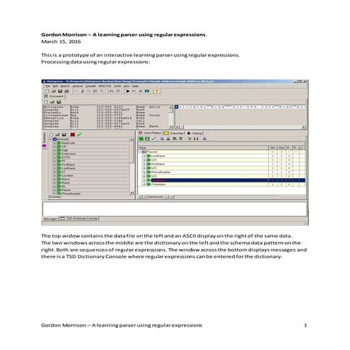 Processing data using regular expressions | PDF