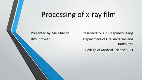 Automatic processing of X-ray film.pptx