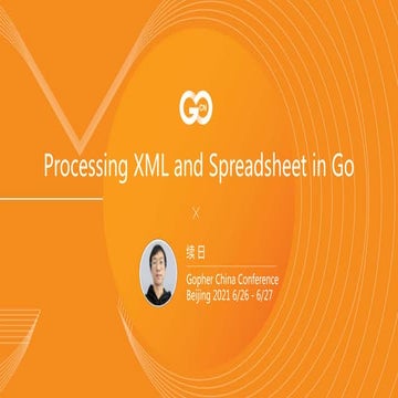 Processing Xml And Spreadsheet Data In Go Pptx Web Design And Html Internet