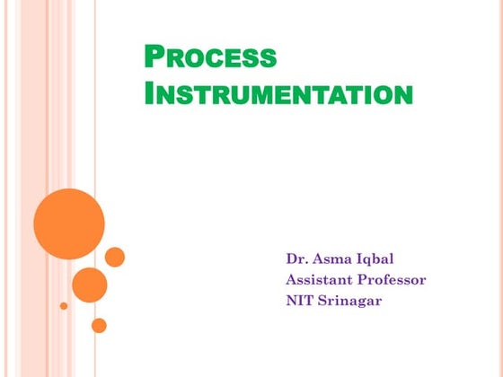 Characteristics of Measuring instruments | PPTX