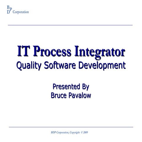 SDLC Integrated Project Schedule | PPT