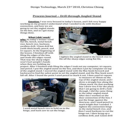 Process journal – 23rd march 2010 | PDF