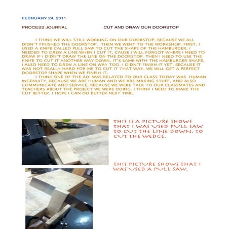 Process journal feb 21, 2011 | PDF
